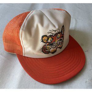 Exxon | Accessories | Vintage Exxon Mobile Gas Tiger Trucker Hat Cap ...